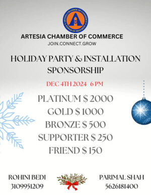 Holiday Party & Installation - Artesia Chamber